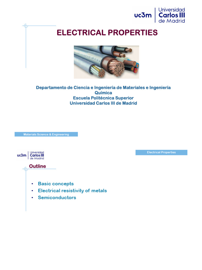 Understanding Electrical Properties of Materials | PDF | Electrical ...