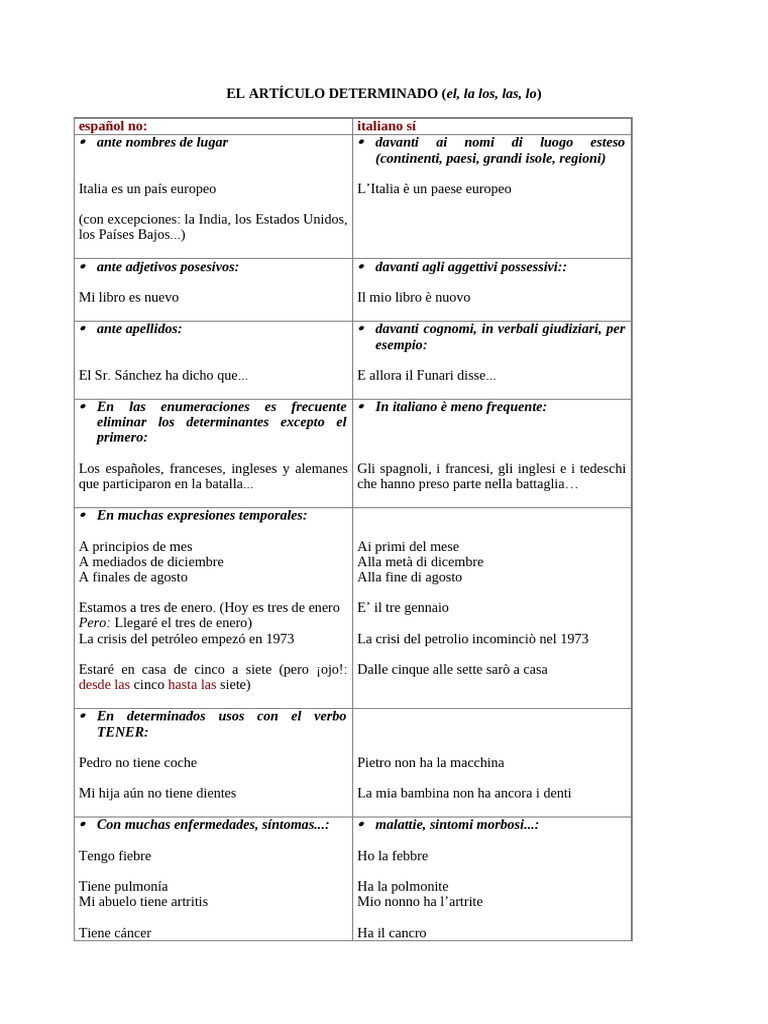 EL ARTíCULO DETERMINADO | PDF | Semántica | Lingüística