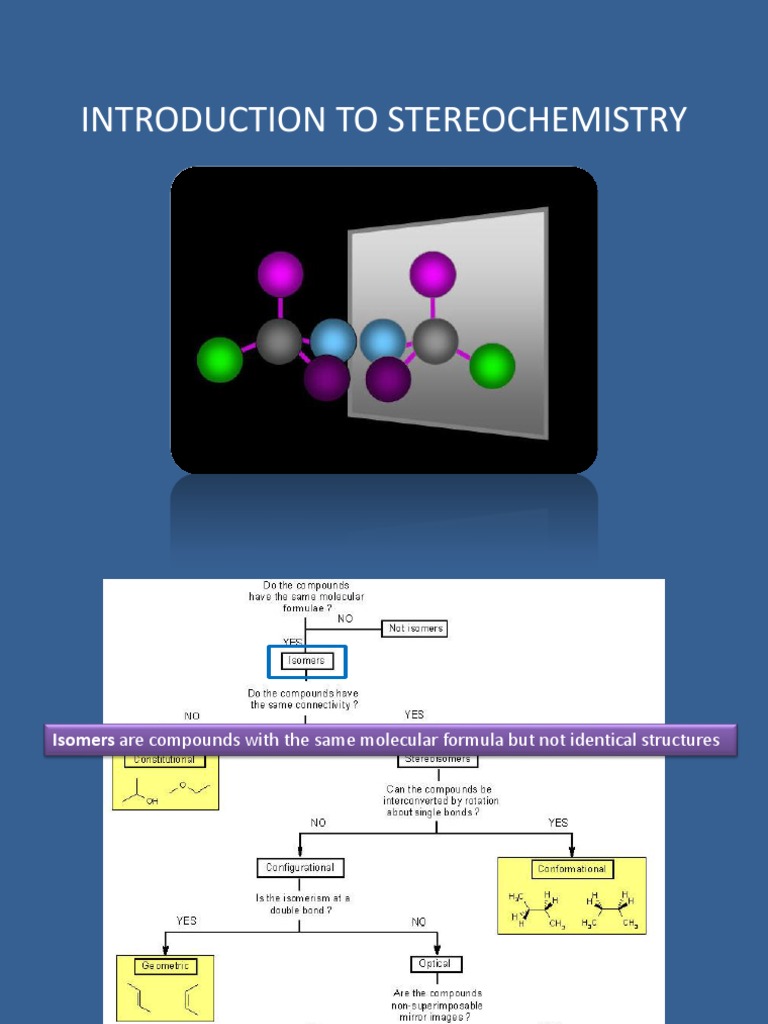 Stereochem 2011-Pharm | PDF | Isomer | Conformational Isomerism