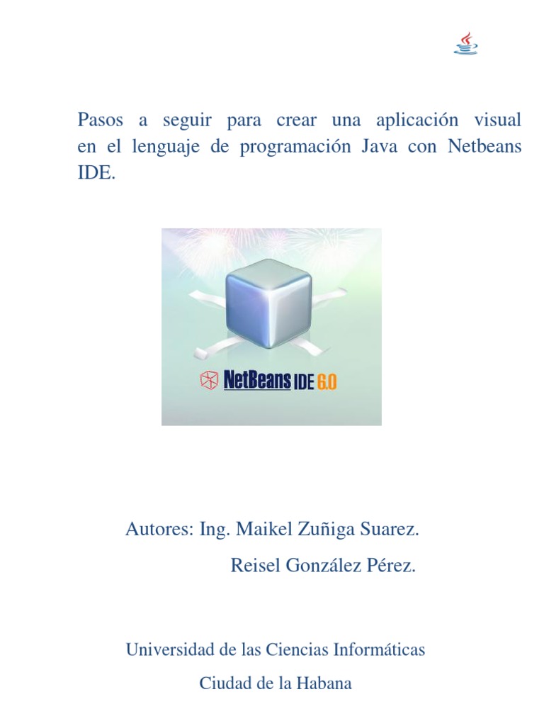 Crear Aplicacion Visual Java Netbeans | PDF | Entorno de desarrollo ...