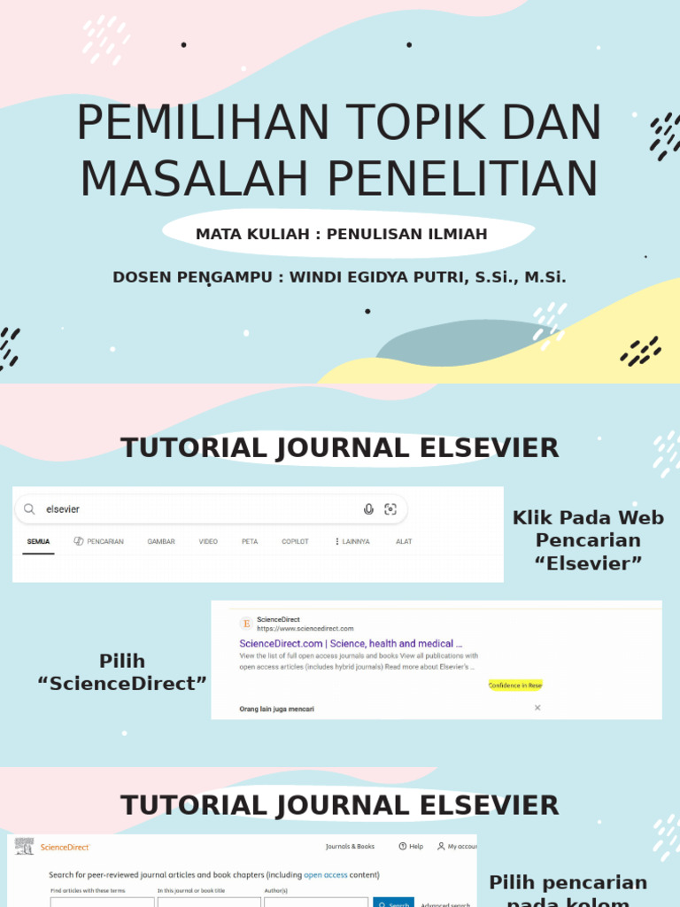 Pertemuan 3 Pemilihan Topik Tips N Trik | PDF