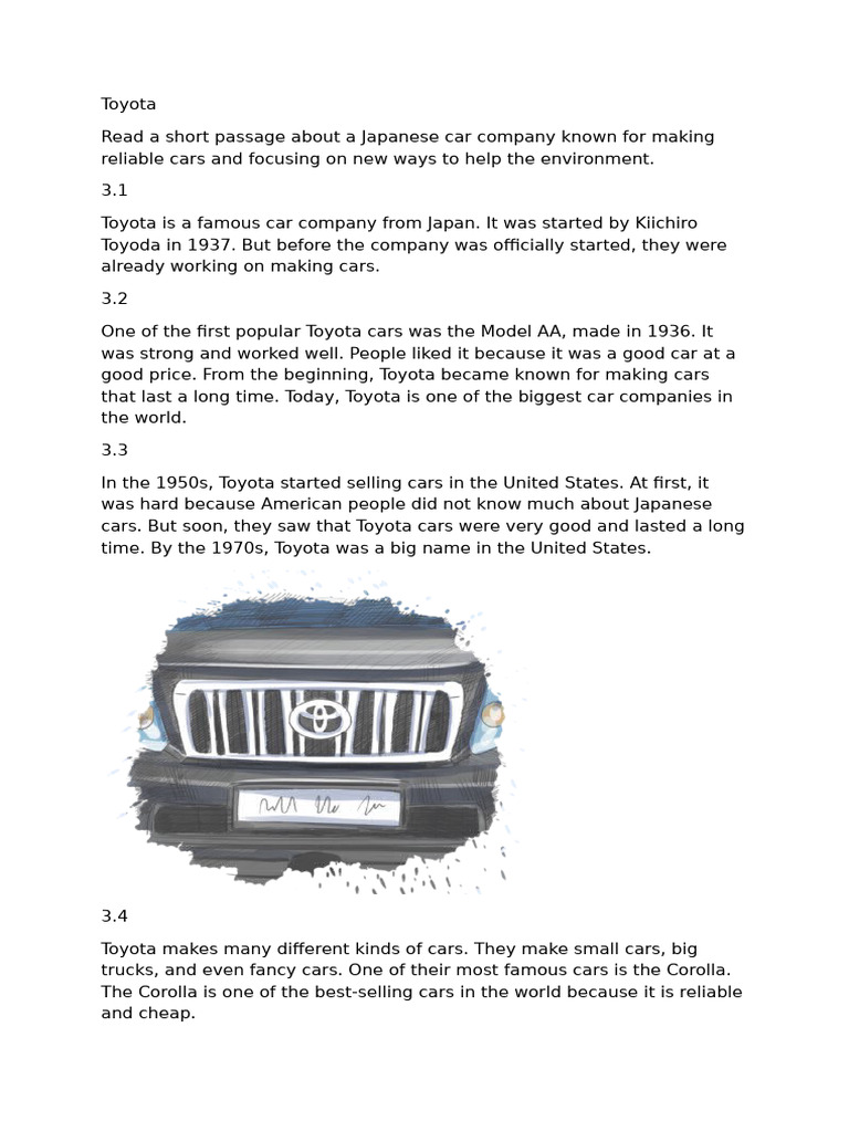 Toyota: Pioneering Reliable Hybrid Cars | PDF
