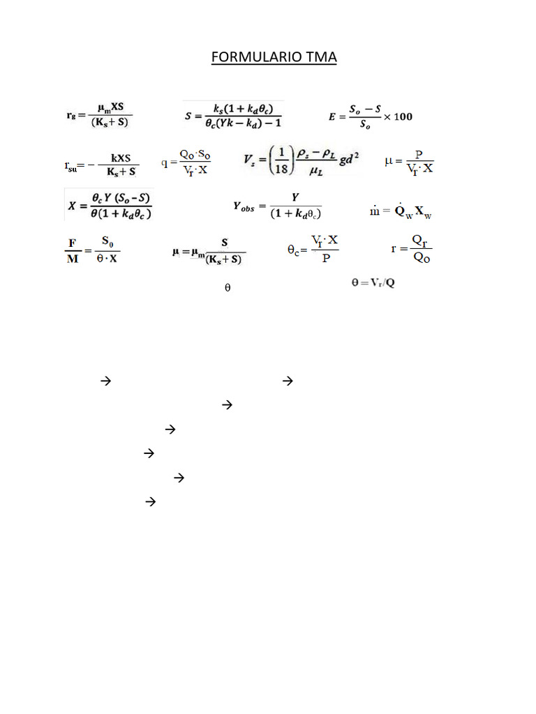 Formulario TMA | PDF