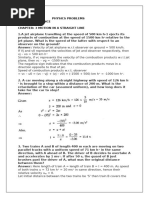 A level Physics Revision Questions | PDF | Acceleration | Force
