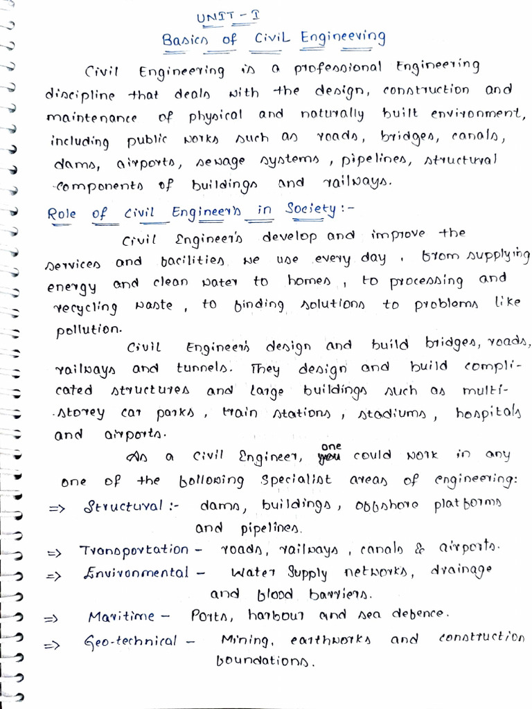 BCE (Unit-1) Basics of Civil Engineering | PDF | Materials | Building Materials