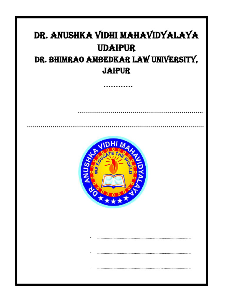 Assignment Cover Page | PDF