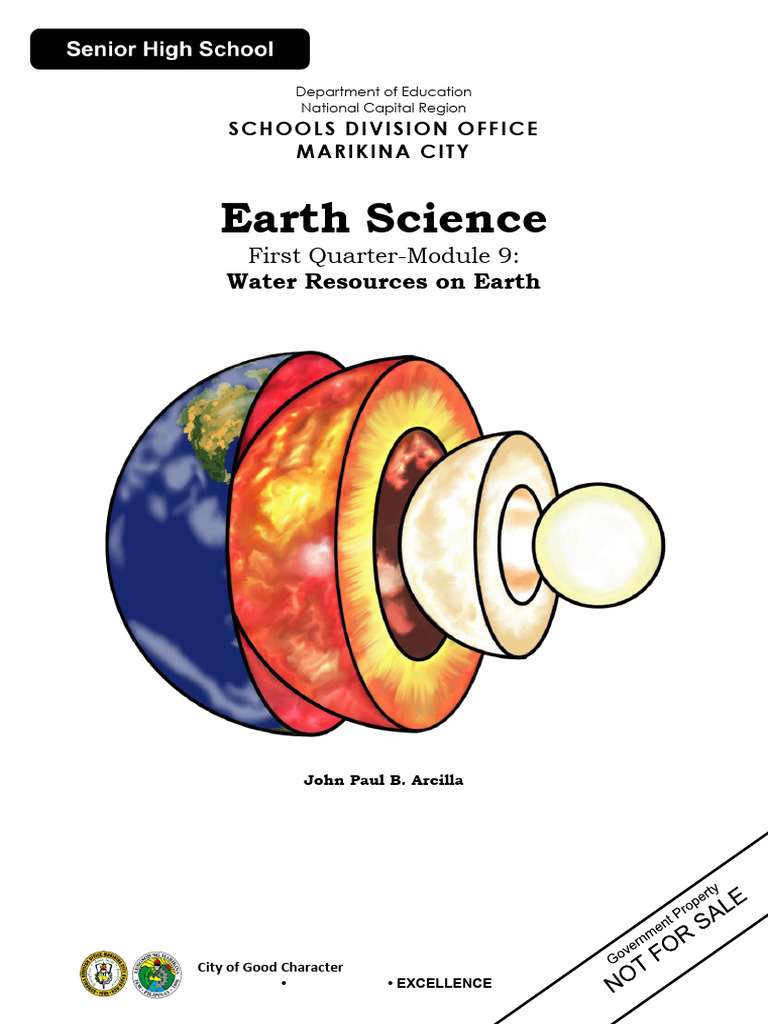 Shs Earth Science q1 m9 Water Resources On Earth | PDF | Fresh Water ...