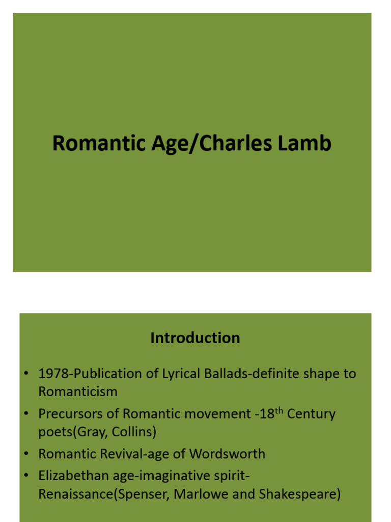 18men13c U3 | PDF | Romanticism | Samuel Taylor Coleridge