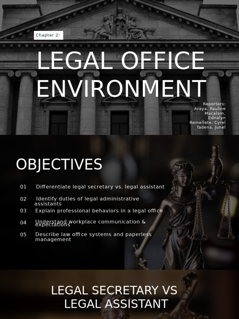 Chapter 2 - Legal Office Environment - 020920 | PDF | Paralegal
