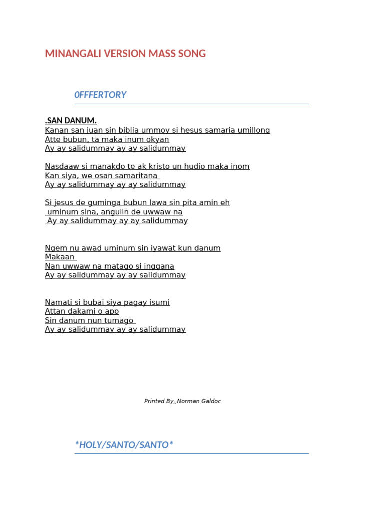 Mangali Version | PDF