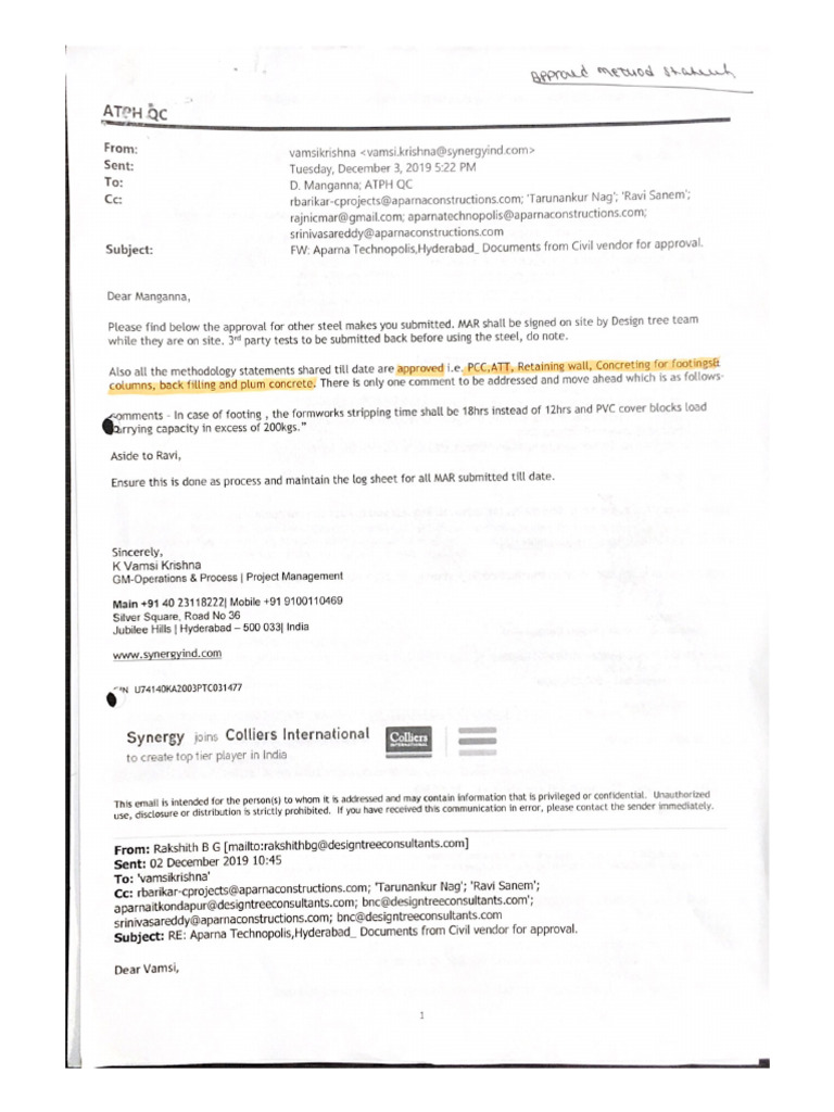 ATP Civil MS 07 Retaining Wall Methodology | PDF | Concrete | Scaffolding