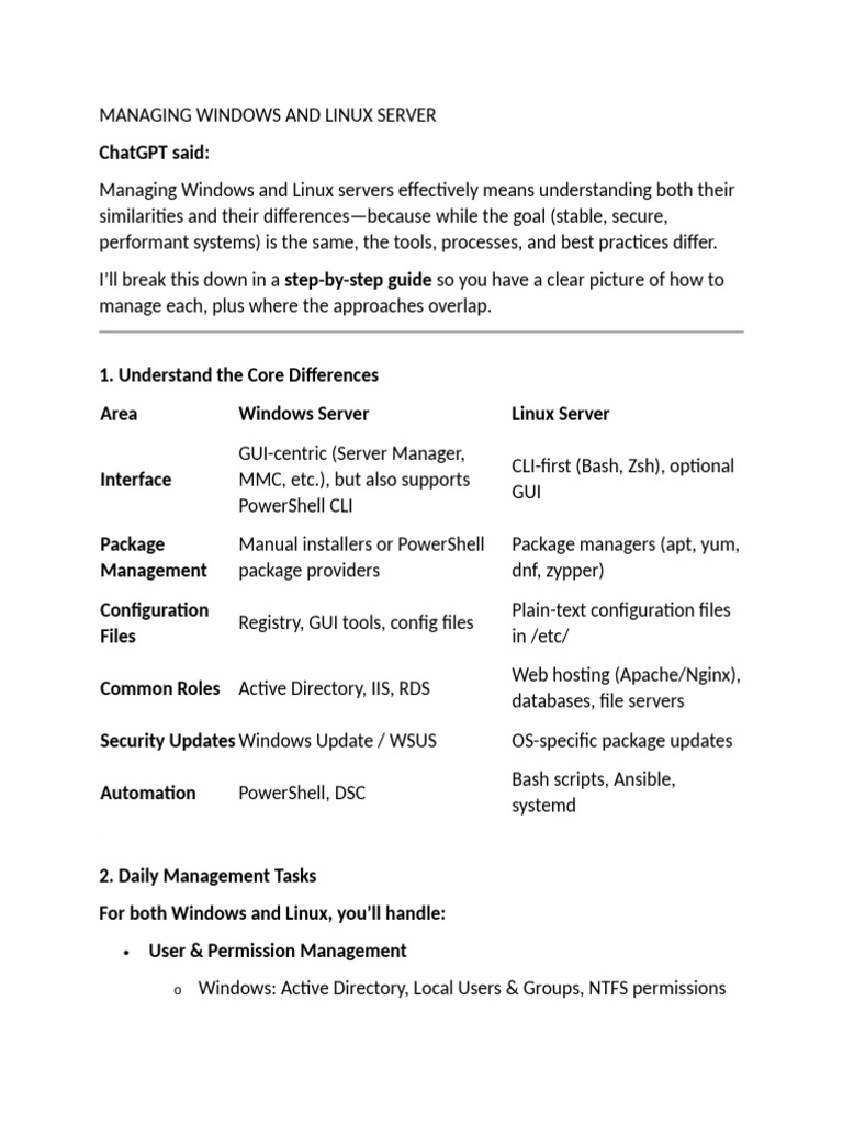 Managing Windows and Linux Servers Guide | PDF | Ransomware | Malware