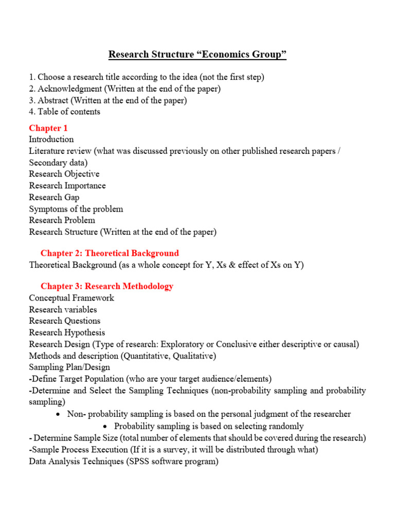 Research Structure | PDF