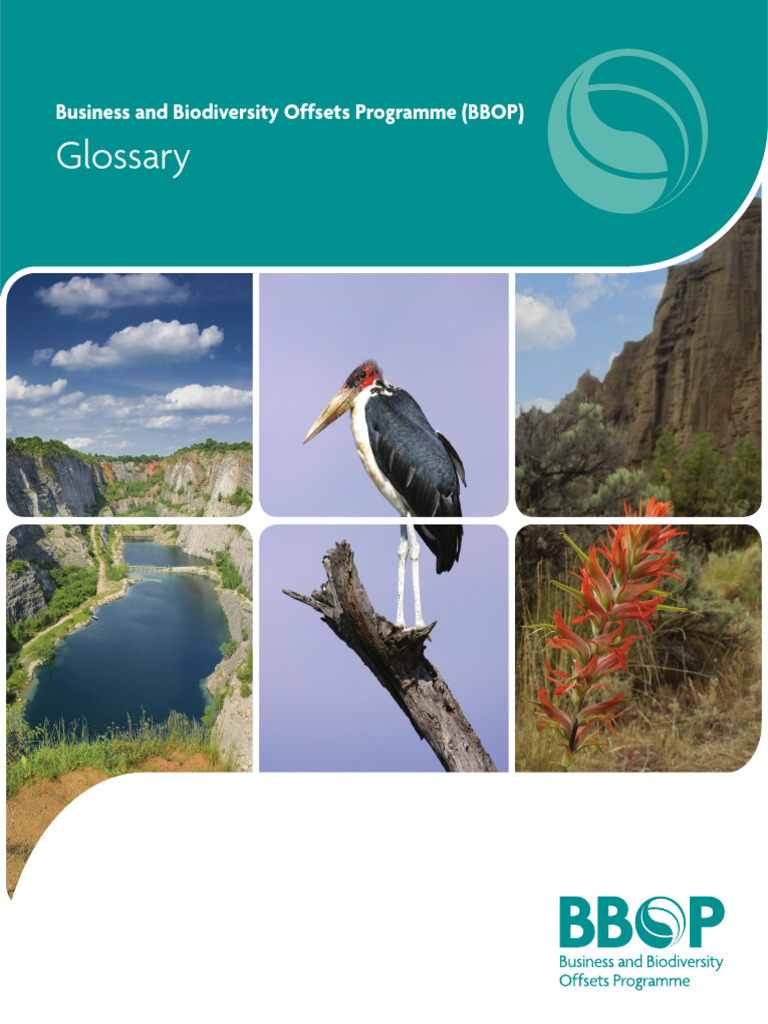 BBOP Glossary: Biodiversity Offsets Terms | PDF | Conservation Biology ...