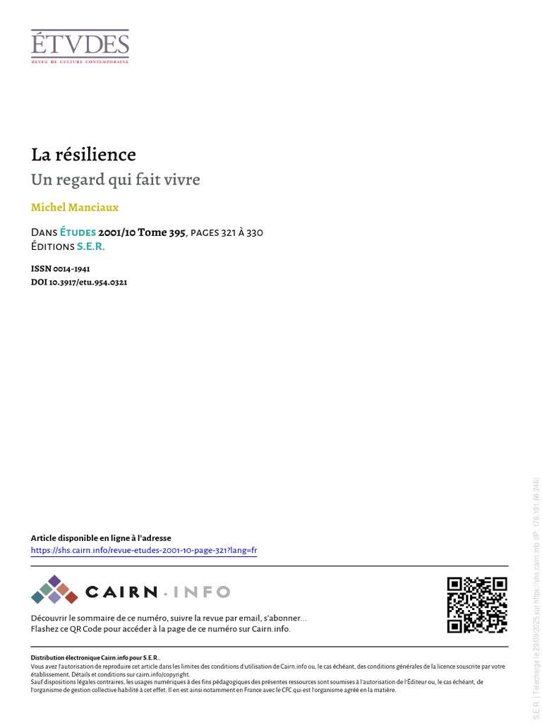 La résilience : un regard humaniste | PDF | Résilience (psychologie ...
