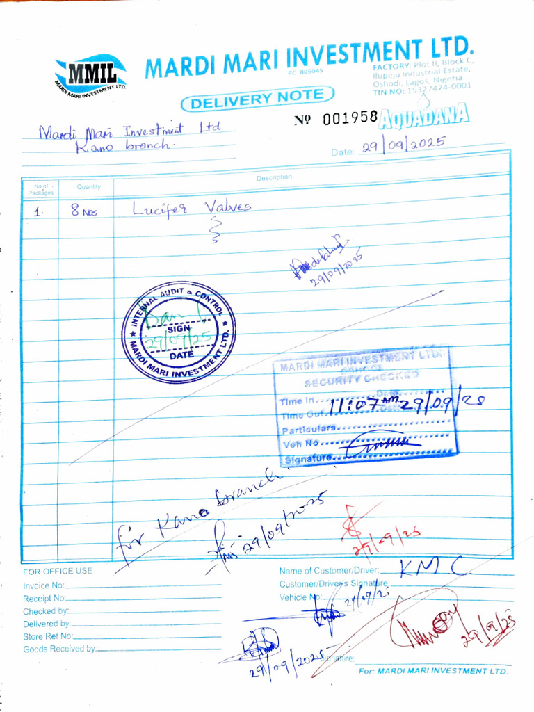 Delivery Note | PDF