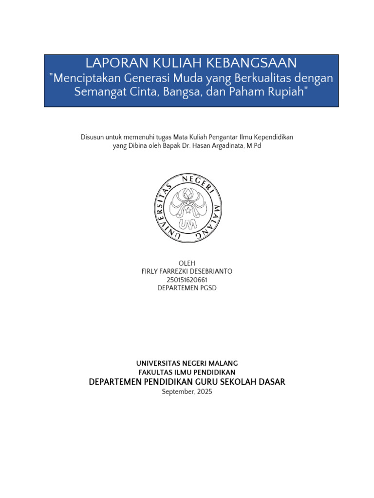 Kuliah Kebangsaan: Cinta Rupiah dan UMKM | PDF