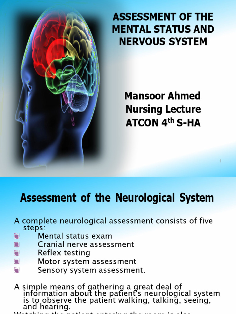 Neurological Assessment Overview | PDF | Elbow | Anatomical Terms Of Motion