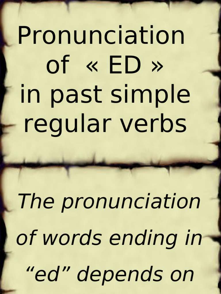 Pronunciation-Of-Ed | PDF | Phonology | Languages Of Europe