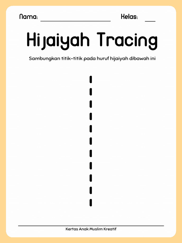 Tracing Huruf Hijaiyah untuk Anak | PDF