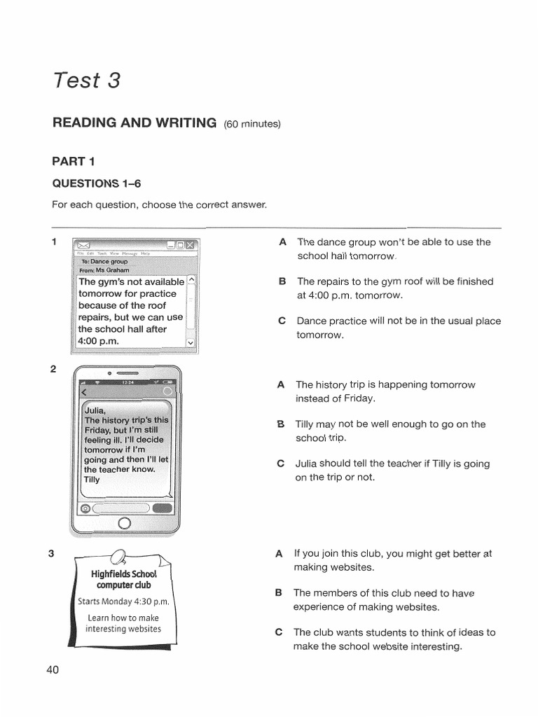 Cambridge-A2-Key For Schools With Answers - 250929 - 250929 - 185753 | PDF