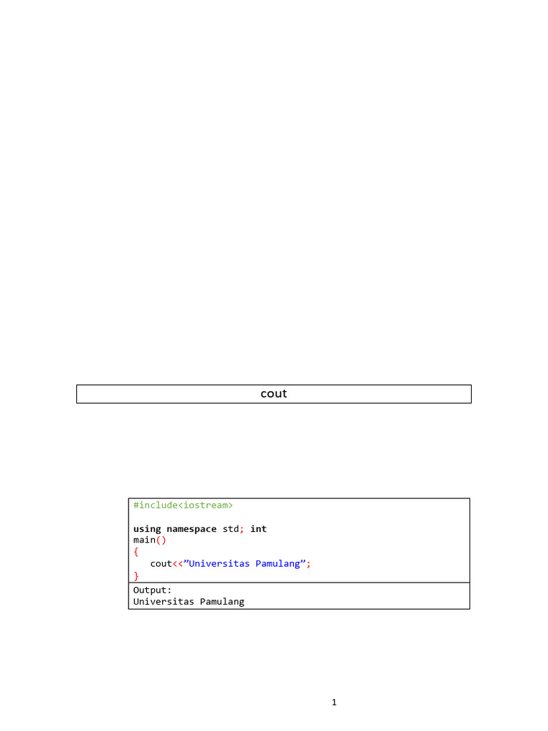 Pertemuan 6 Input Output | PDF