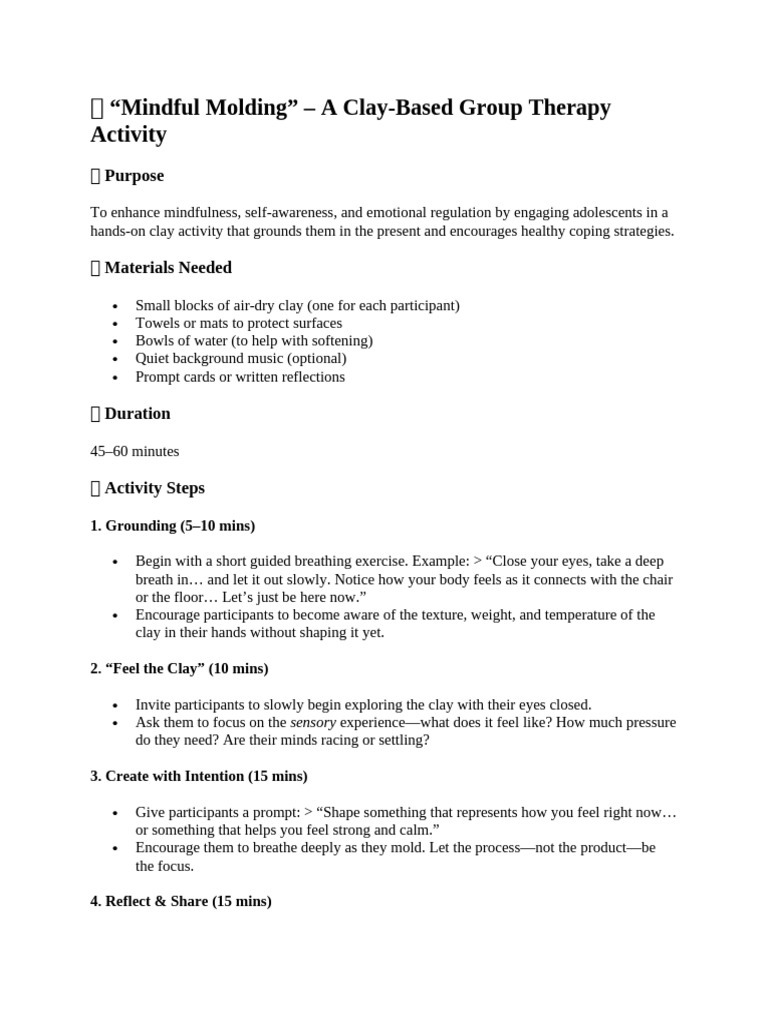 Clay Mindfulness | PDF