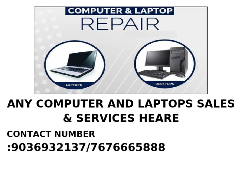 Any Computer and Laptops Sales | PDF