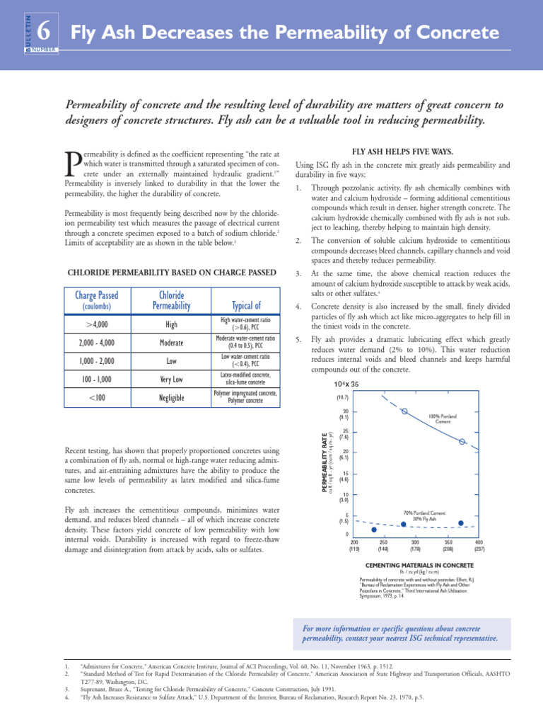 PFA On RCPT and Chloride - Compile | PDF | Concrete | Cement