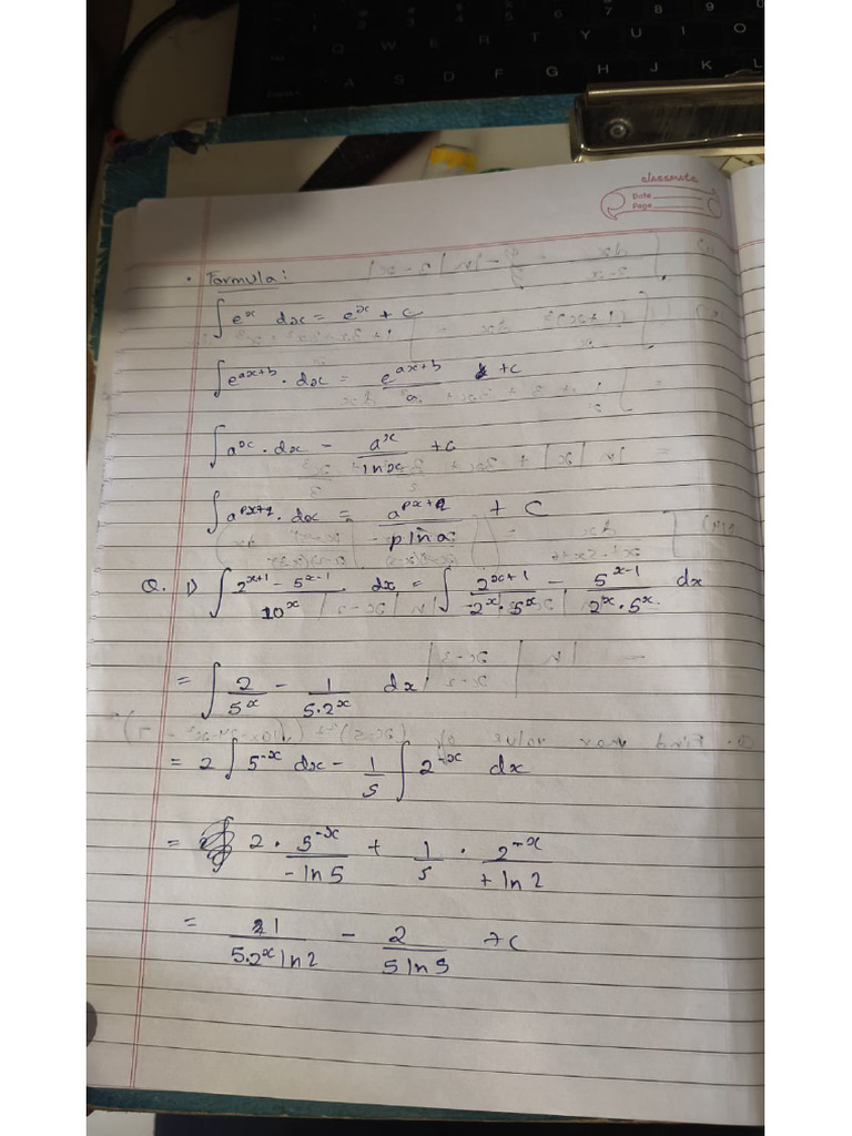 Indefinite Integration Formulas and Sums - 5 | PDF