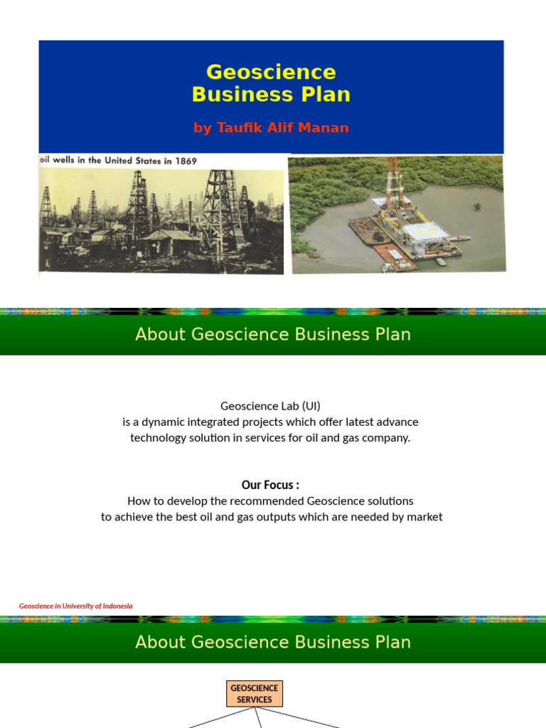 Geoscience Business Plan Overview | PDF | Information Science | Data ...