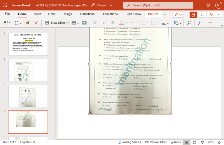 ASSET QUESTIONS Practice Paper 05-12-2021 | PDF