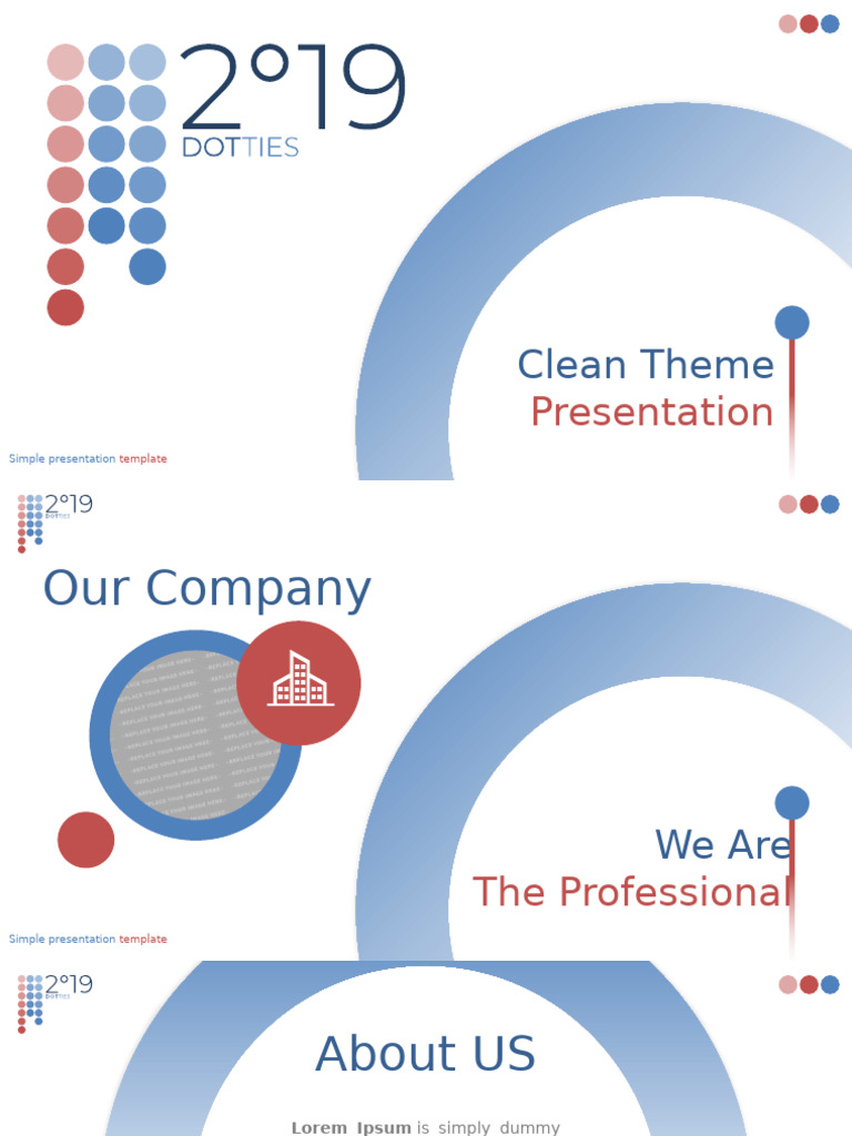 Dotties Google Slide (Red Blue) | PDF | Page Layout | Multimedia