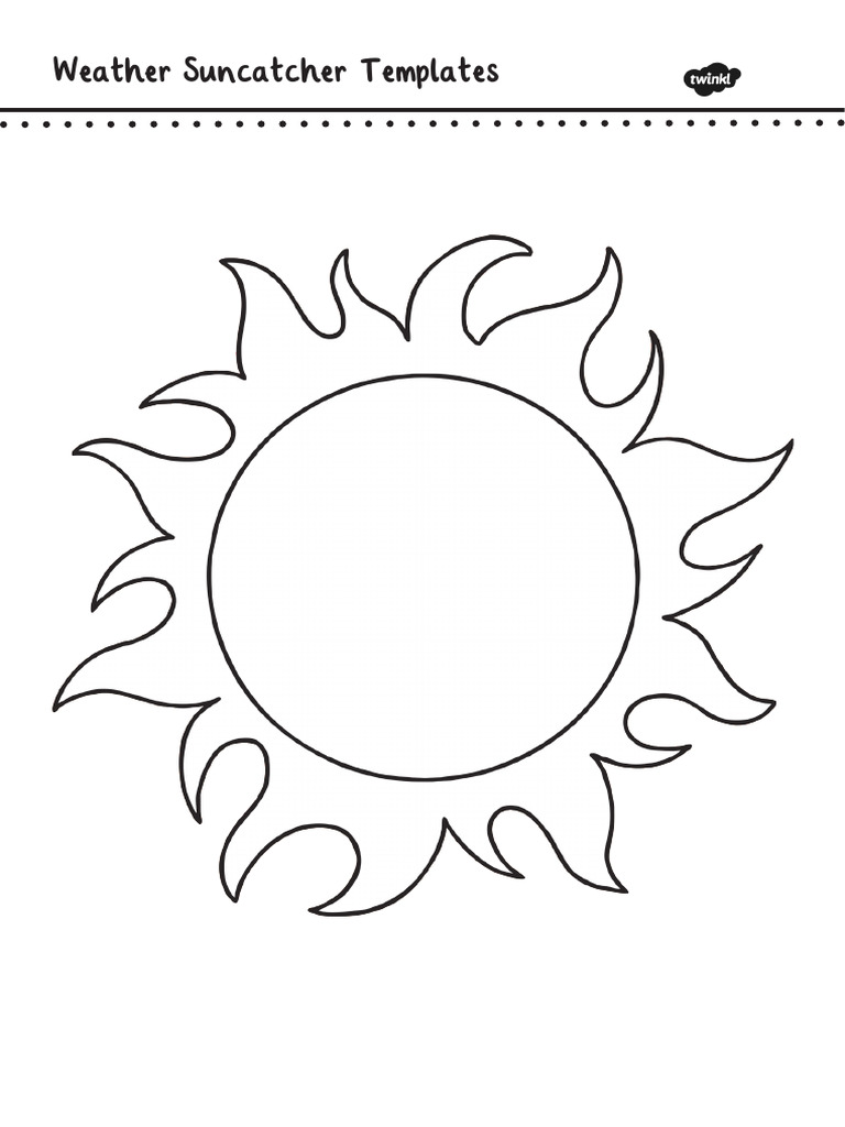 Weather Suncatcher Templates | PDF