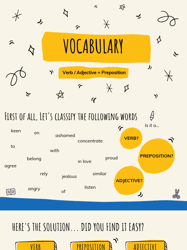 Verb-Adjective Preposition Combinations | PDF