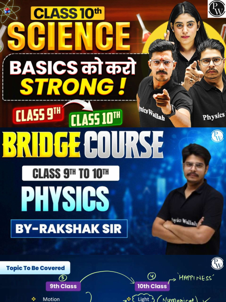 Class 10th Science - Class Notes - 9th To 10th Bridge Course 2026 (CBSE ...