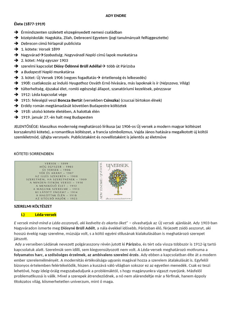Ady Endre | PDF