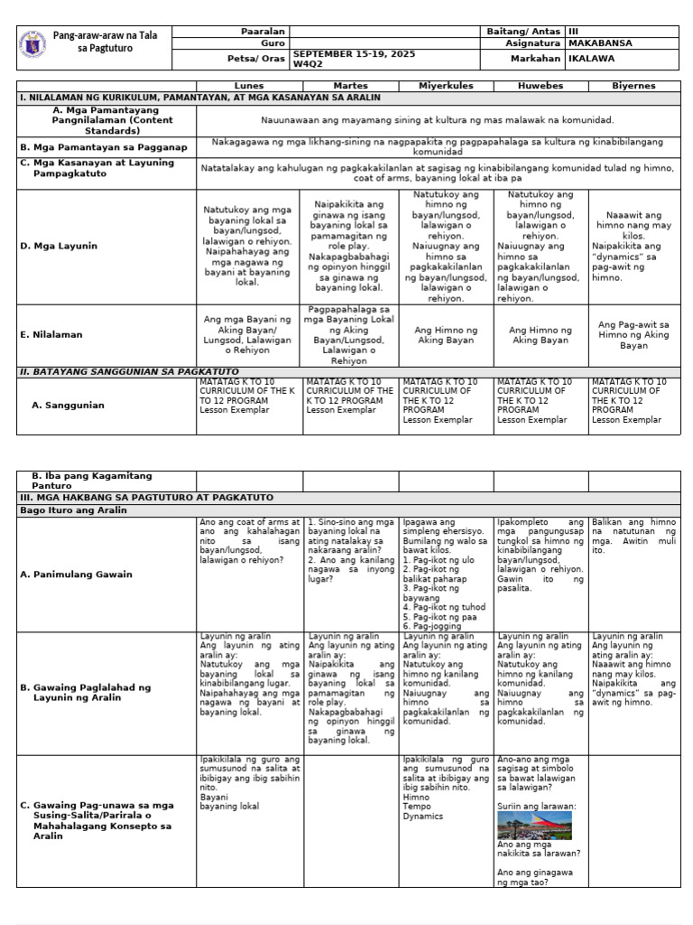 Newformat MAKABANSA3 WEEK4 | PDF