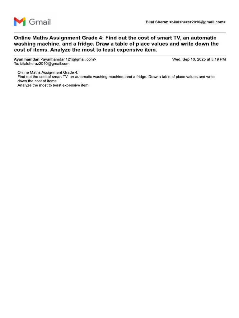 Math Assighnment | PDF