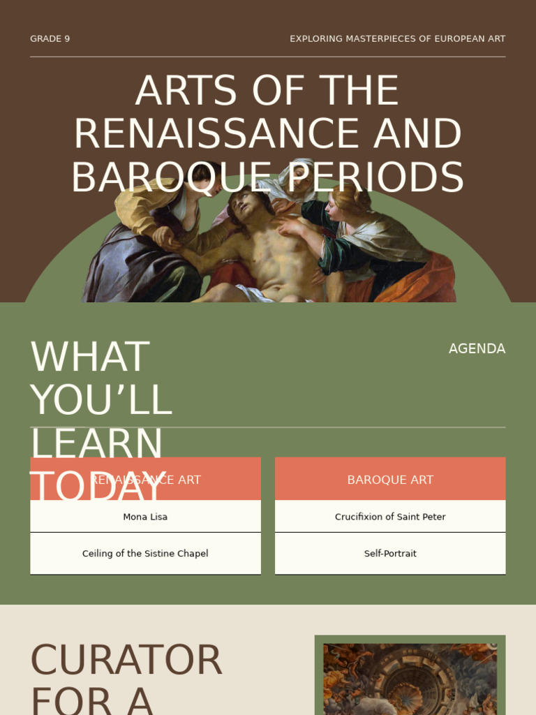 Arts of The Renaissance and Baroque Period Slides For Grade 9 | PDF ...