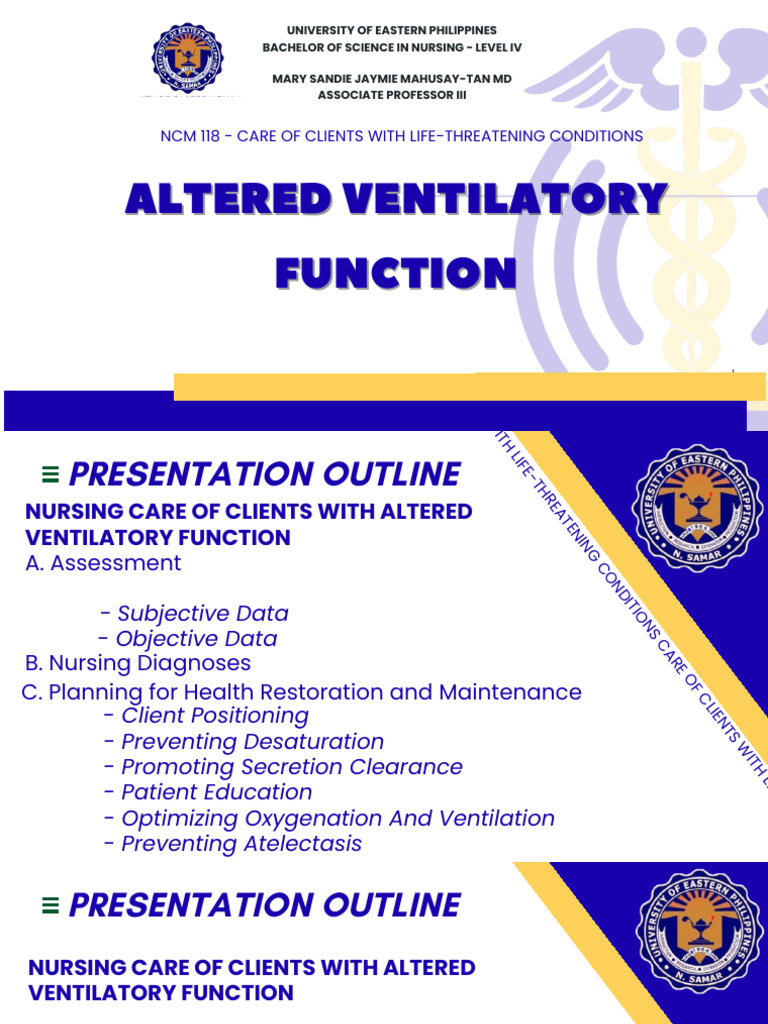 Altered Ventilation - 20250901 - 214113 - 0000 | PDF | Lung | Pulmonology