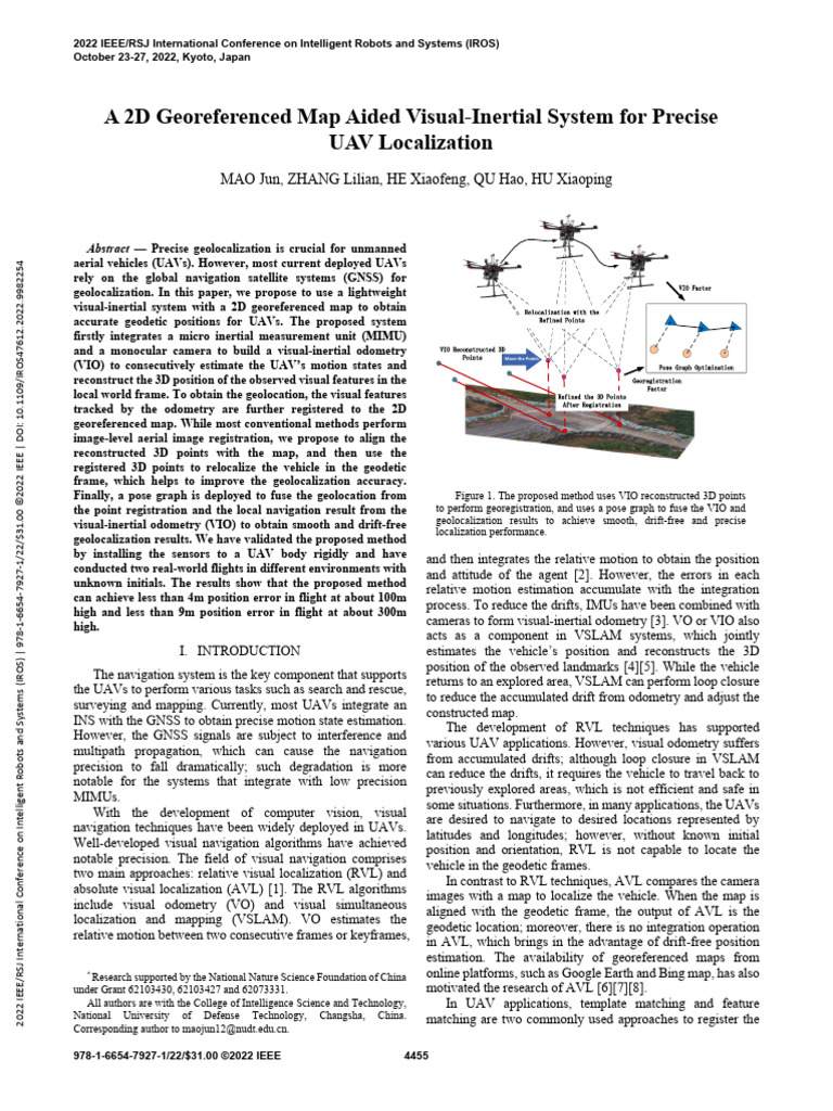 2022 Mao A 2D Georeferenced Map Aided Visual-Inertial System For ...