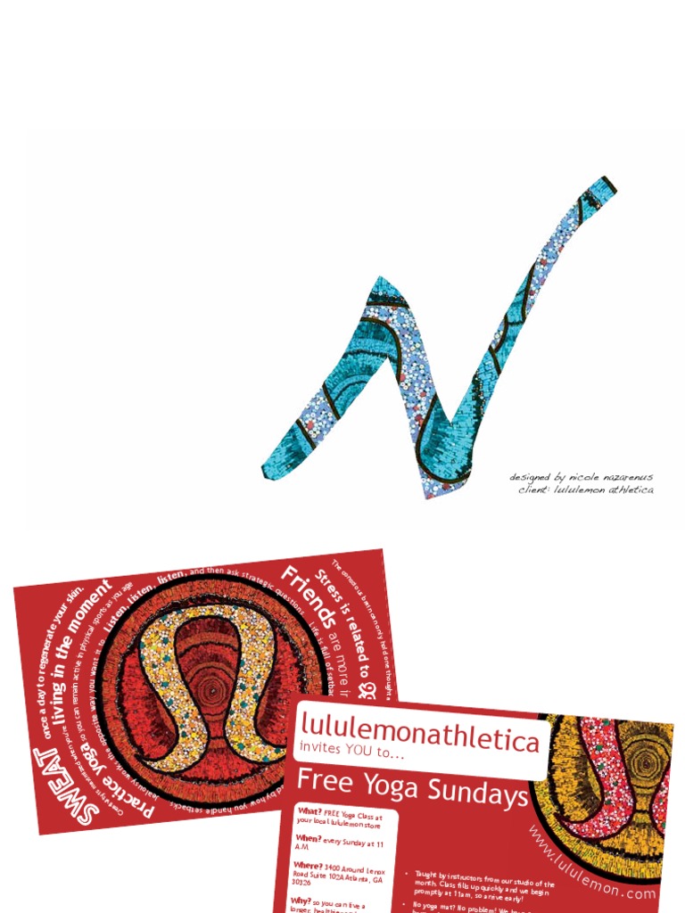 Graphics Portfolio: Lululemon Athletica | PDF | Wellness | Medical