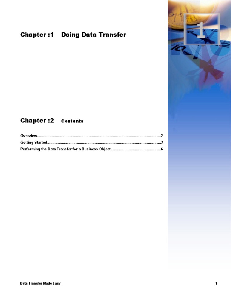 01 - SAP Data Transfer Made Easy | PDF | File Format | Databases