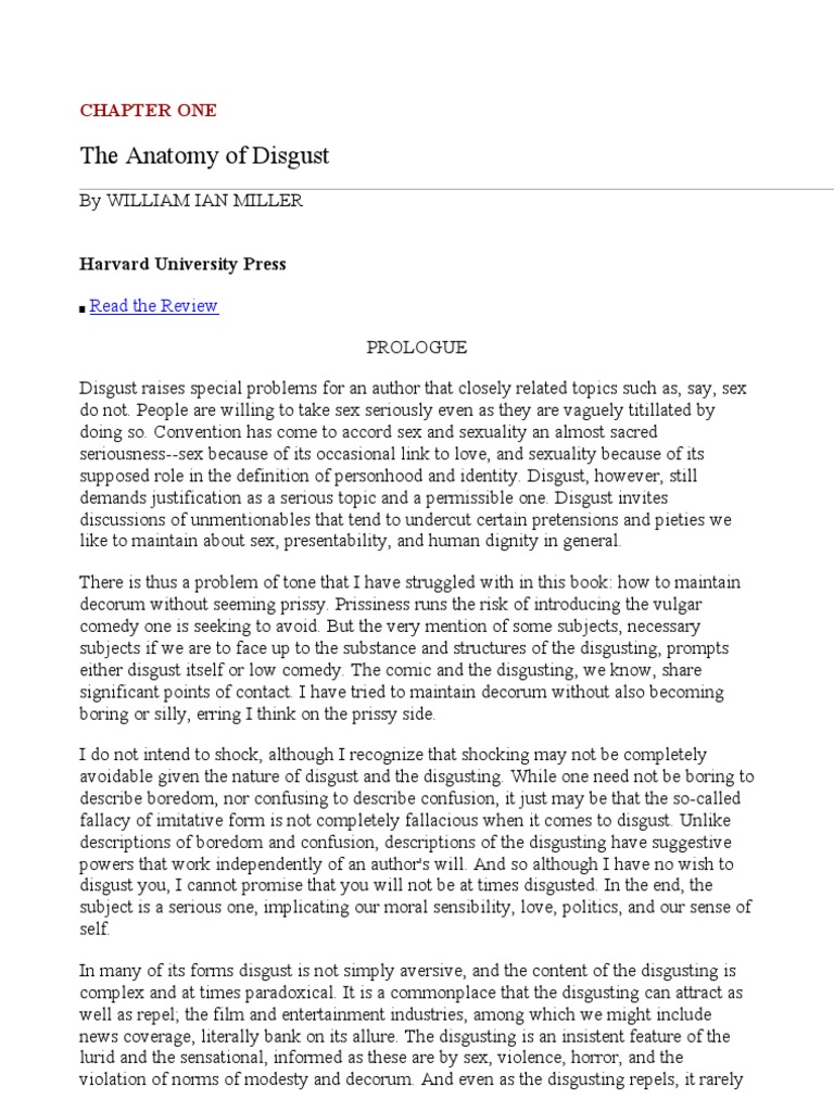 The Anatomy of Disgust | PDF | Disgust | Emotions