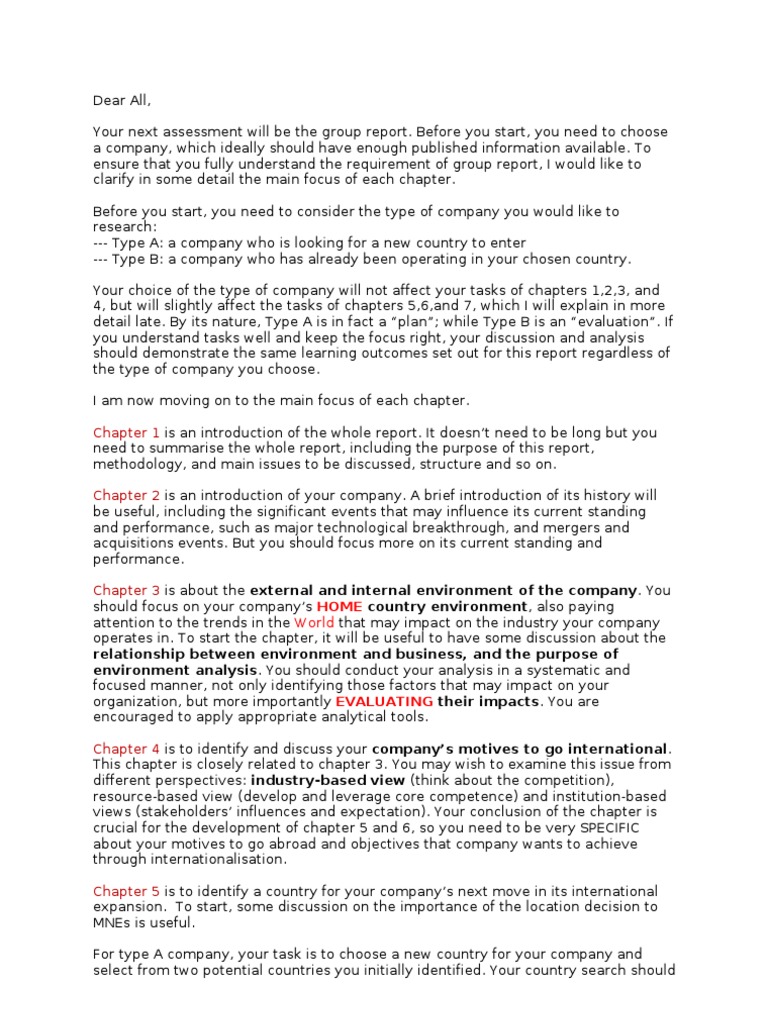 Group Report Guideline - 2012 | PDF | Choice | Evaluation