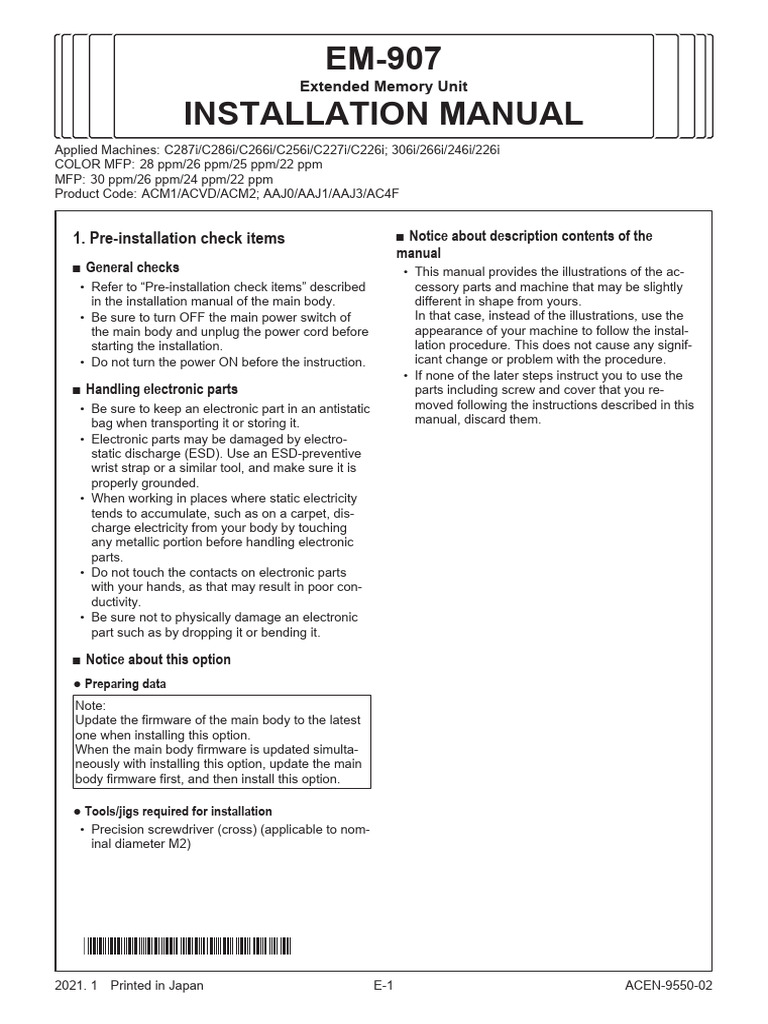 Acen 9550 02e | PDF | Electrostatic Discharge | Computing