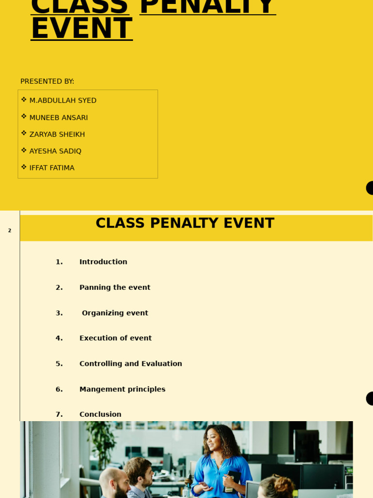 Class Penalty Event Abdullah | PDF | Business