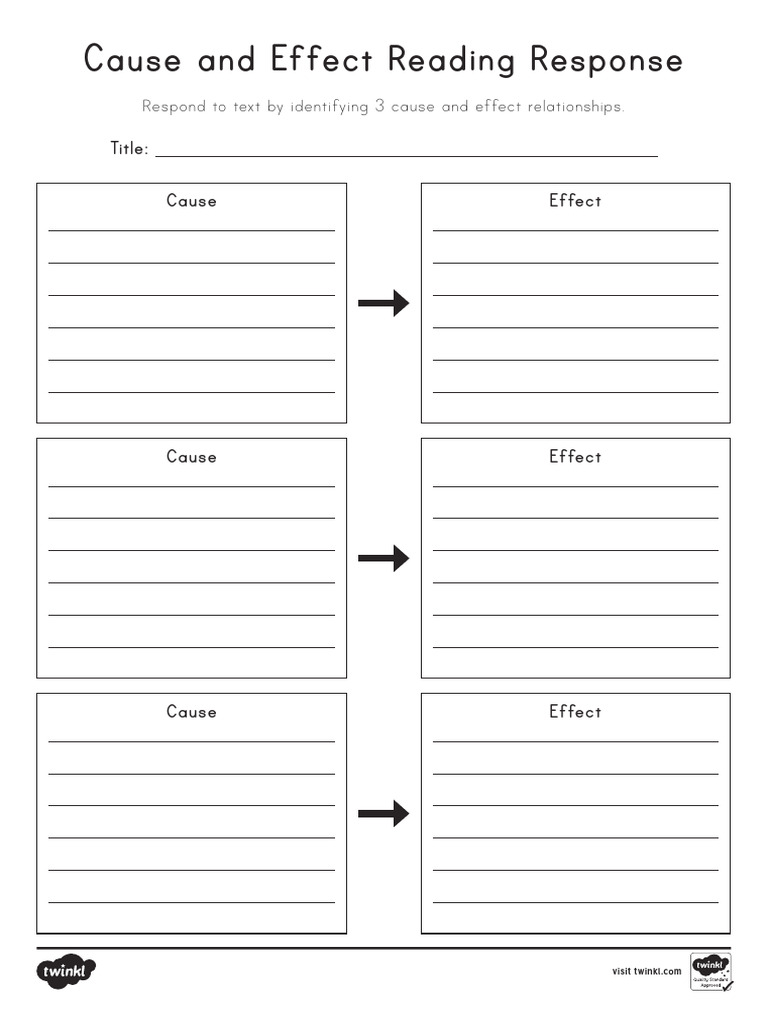 Us2 e 192 Cause and Effect Activity Sheet English | PDF