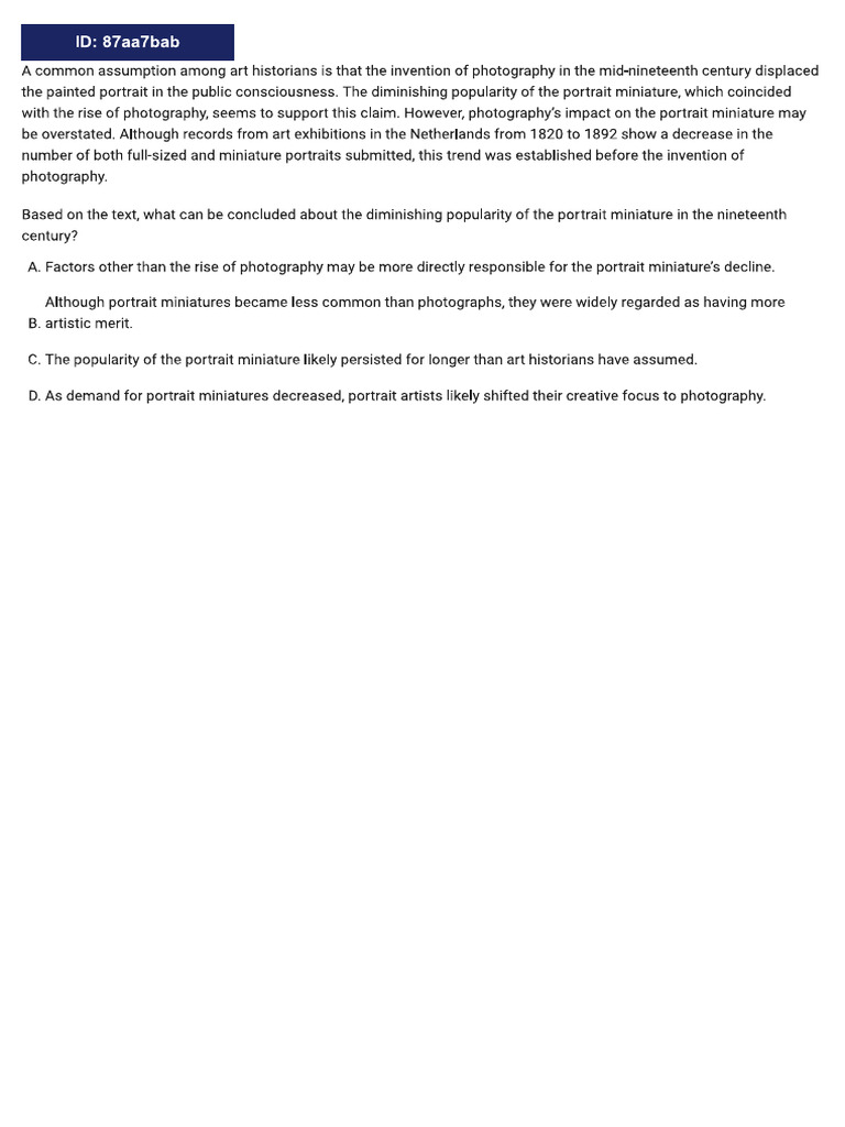SAT Mock RW | PDF